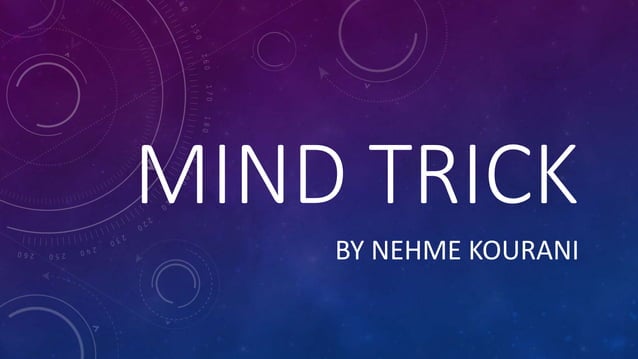 Mind trick | PPT