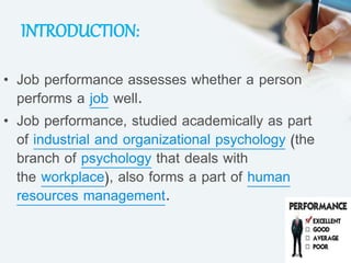 job performance | PPTX