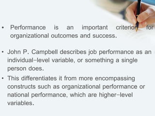 job performance | PPTX