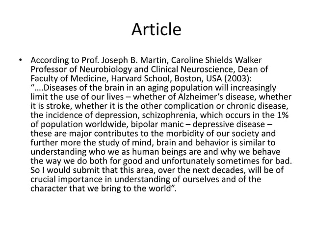 Mind vs brain | PPTX | Brain and Nervous System Disorders | Diseases ...