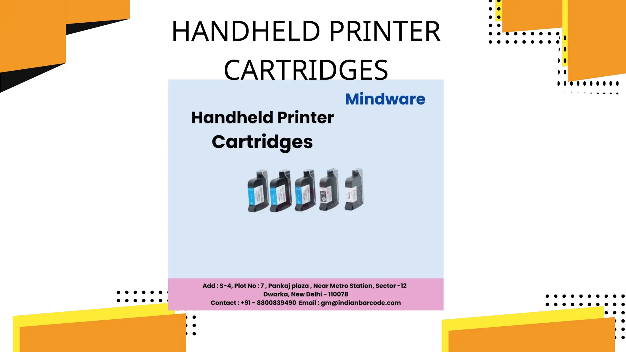 handheld Inkjet Printerby MYNDS BENTSAI - FOR VARIABLE AND STATIC ...