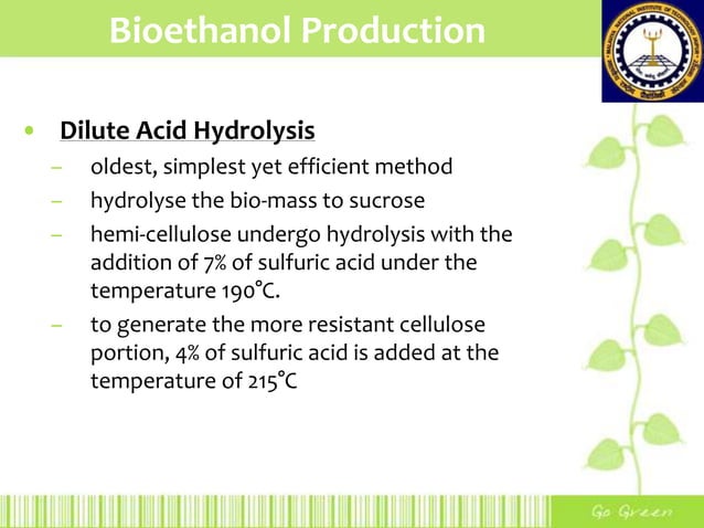 bioethanol ppt | PPTX | Agriculture | Industries
