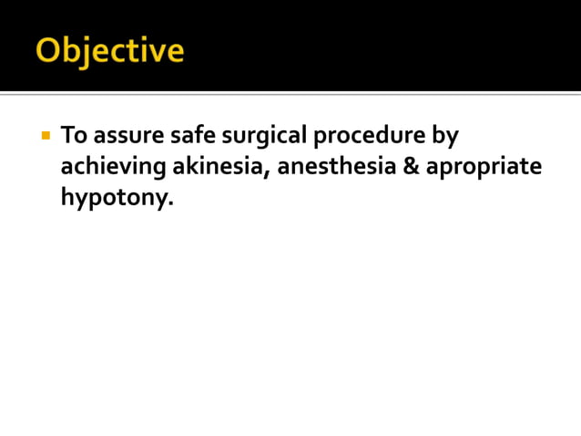 OCULAR Anesthesia | PPTX | Eye and Vision Conditions | Diseases and ...