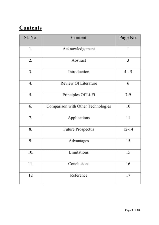Seminar Report On Implementation Of Li-FI Technology | PDF | Computer Networking | Computing