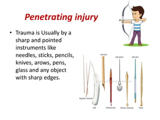 Perforating Wound