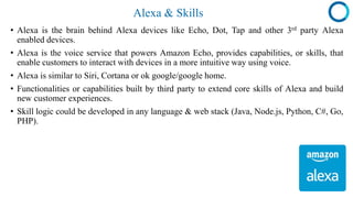 Amazon Alexa and Echo | PPTX
