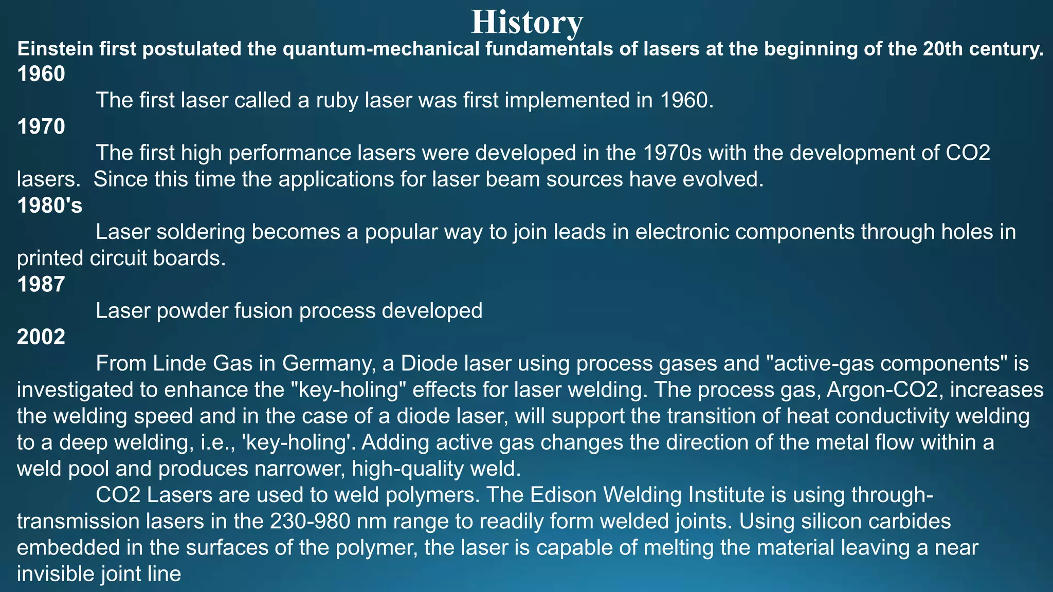 Laser Beam Welding | PPTX