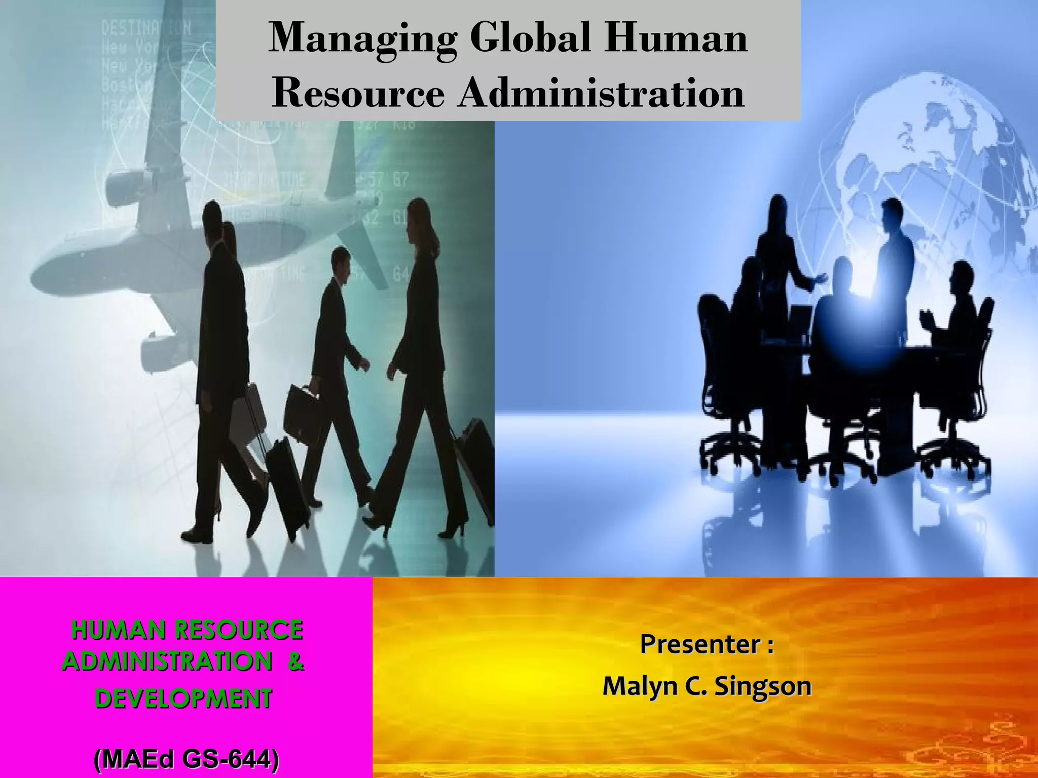 Managing Global Human Resource Management | PPT