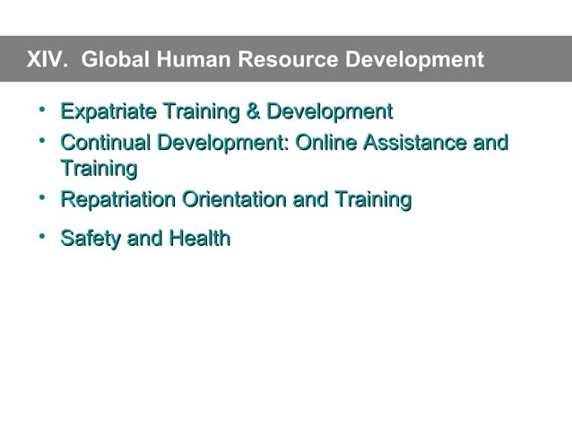 Managing Global Human Resource Management | PPT | Human Resources ...