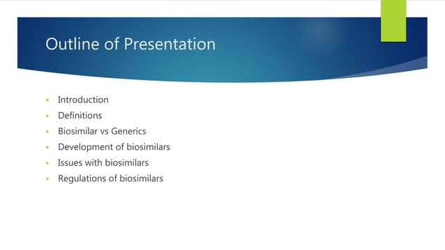 Biosimilars and Development | PPTX