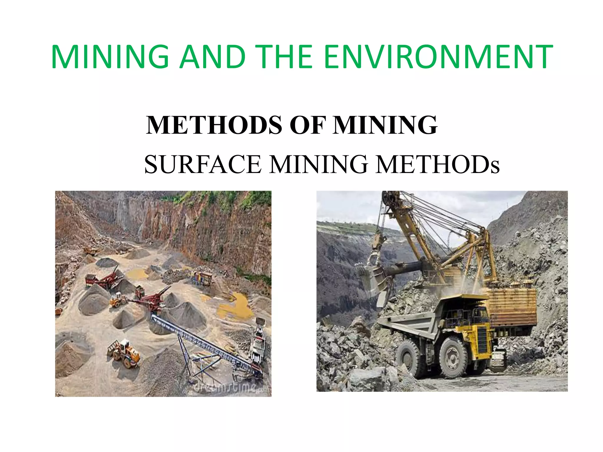 Mining and the environment | PPTX
