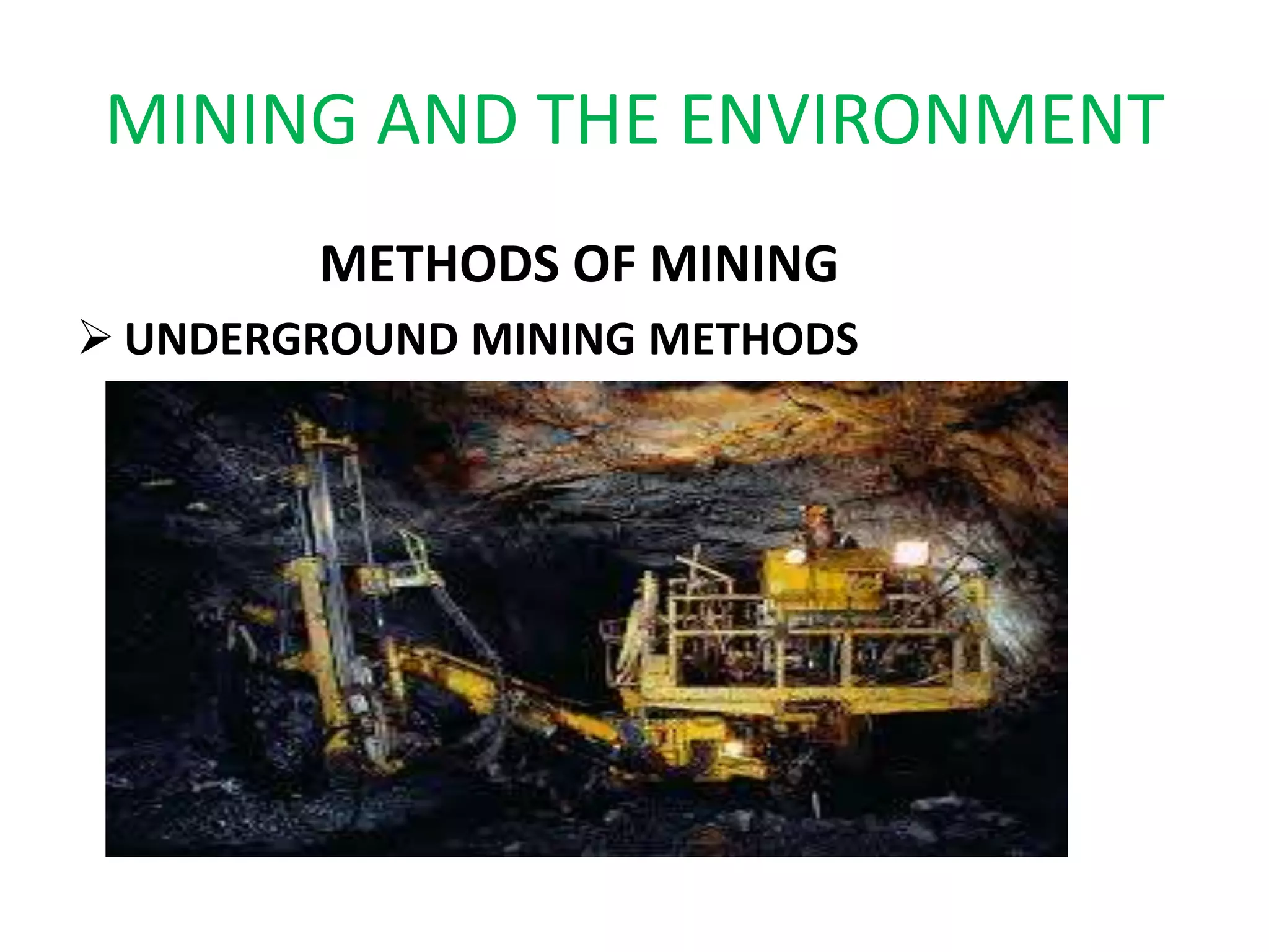 Mining and the environment | PPTX