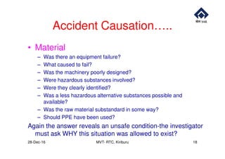 Mine accidents causes, prevention and control | PDF