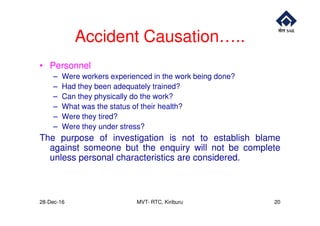 Mine accidents causes, prevention and control | PDF