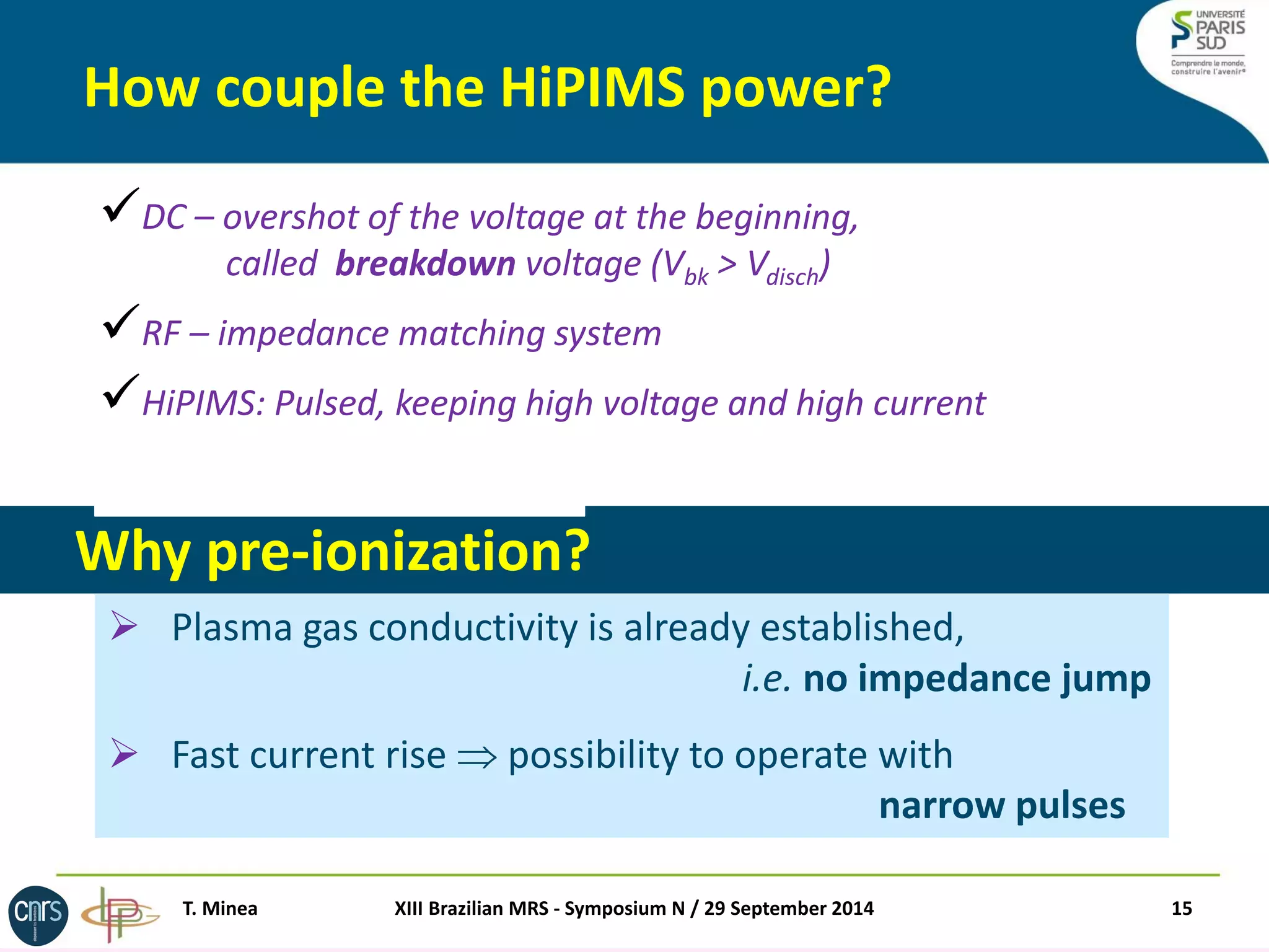 HiPIMS: technology, physics and thin film applications. | PDF