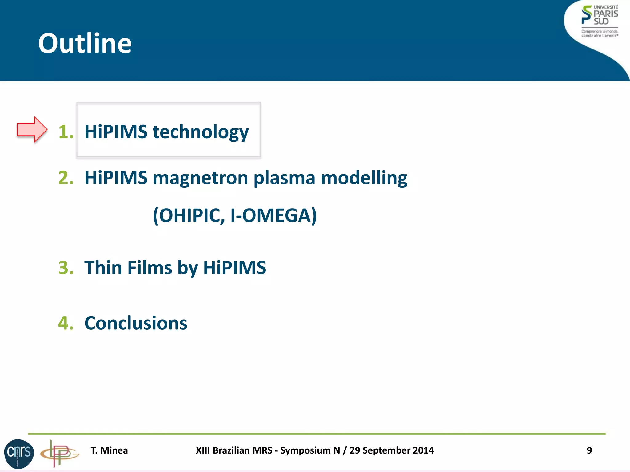 HiPIMS: technology, physics and thin film applications. | PDF