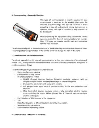 Mine communication sysetms | DOCX