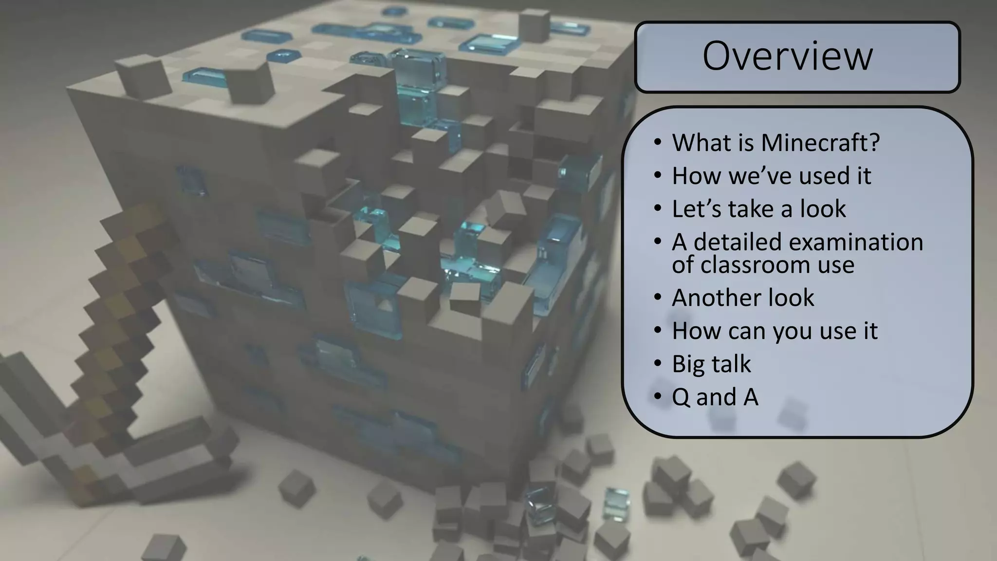 Minecraft as a primary teaching tool | PPTX | Educational Video Games ...