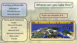 Minecraft as a primary teaching tool | PPTX | Educational Video Games ...