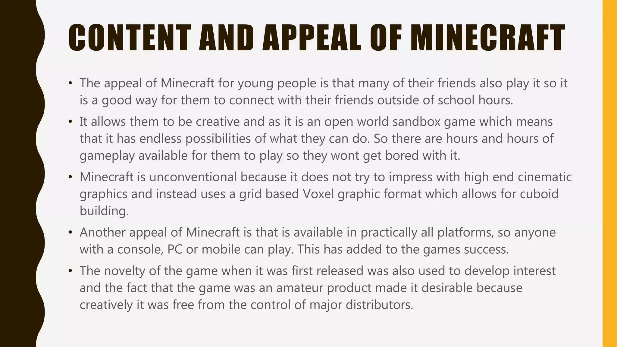 Minecraft Audience | PPTX