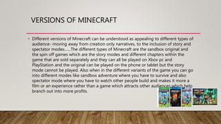 Minecraft circulation | PPT