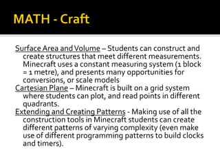 Minecraft connections | PPT