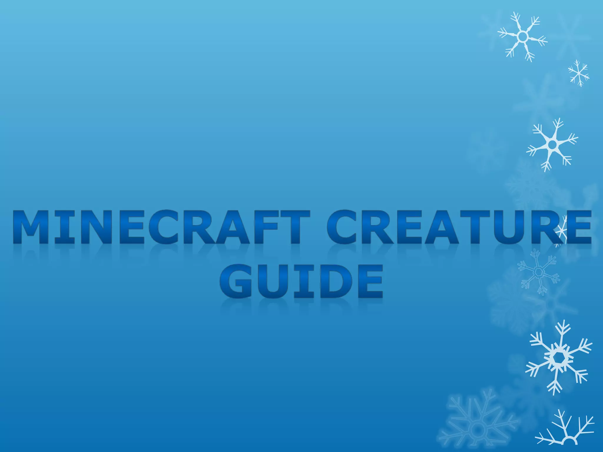 Minecraft Creatures | PPT