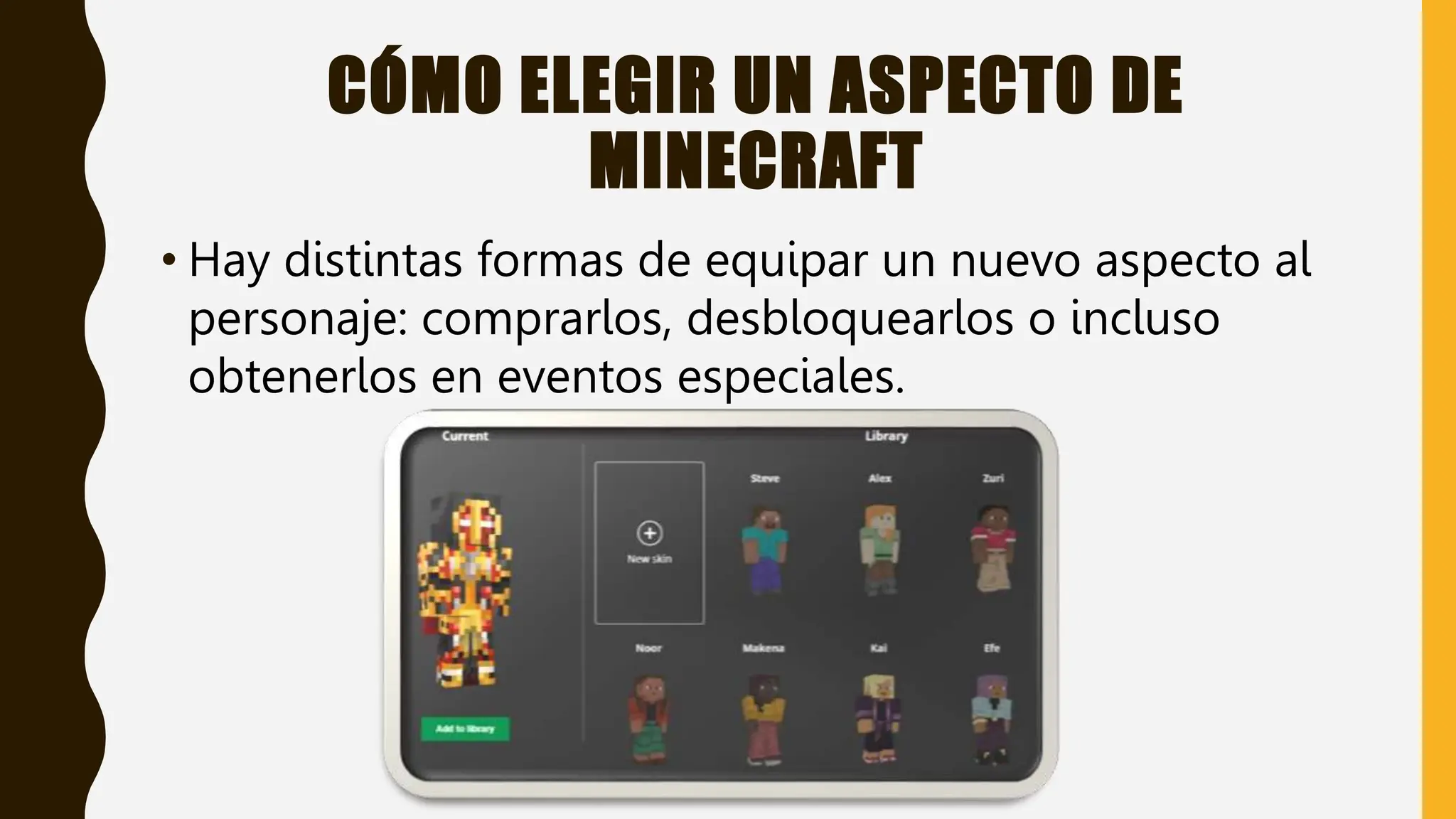 PRESENTACIÓN DE MINECRAFT PARA NIÑOS CON DATOS IMPORTANTESpptx | PPT