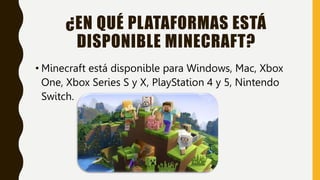 PRESENTACIÓN DE MINECRAFT PARA NIÑOS CON DATOS IMPORTANTESpptx | PPTX