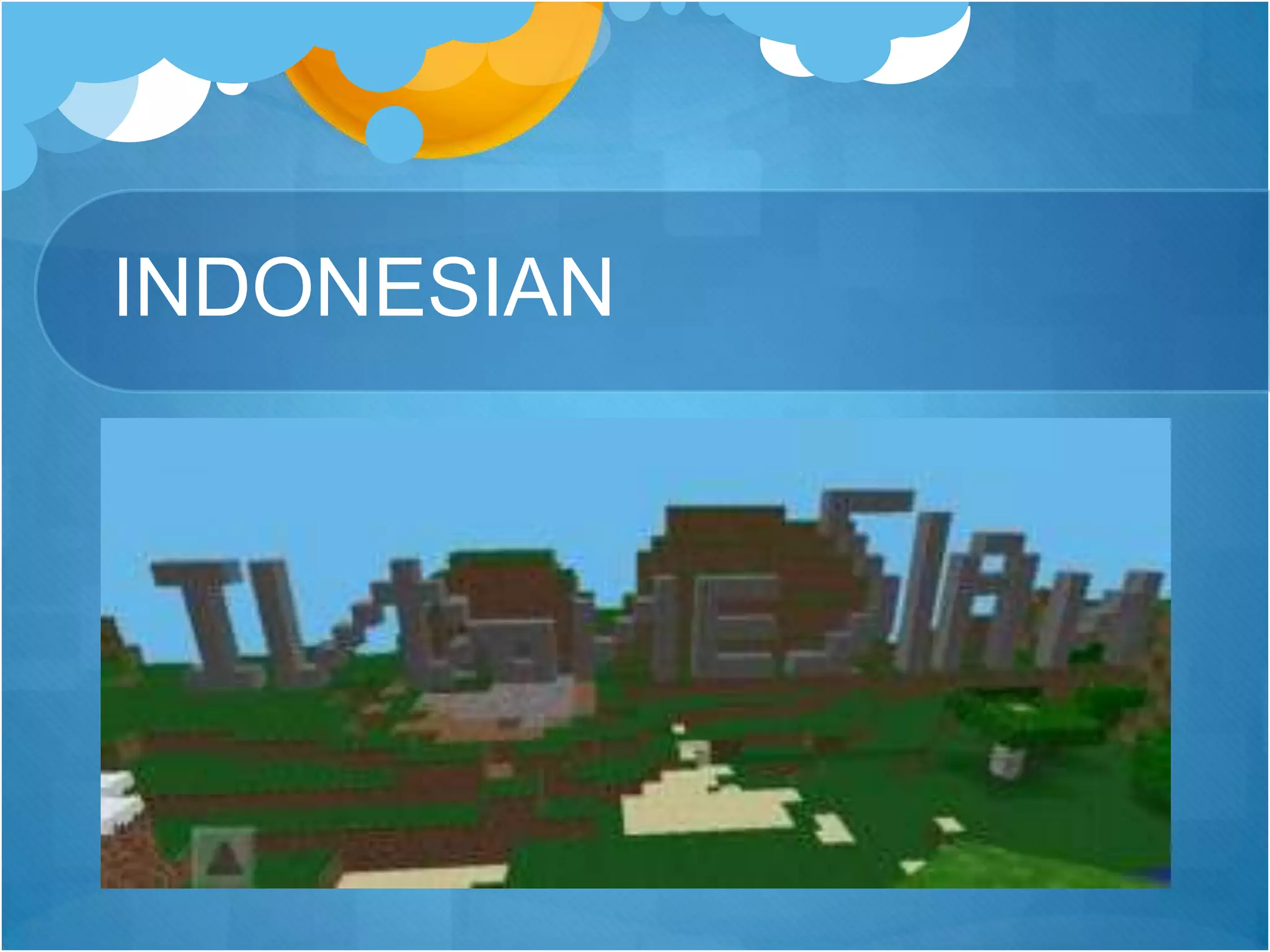 Minecraft for Teaching Bahasa | PPTX