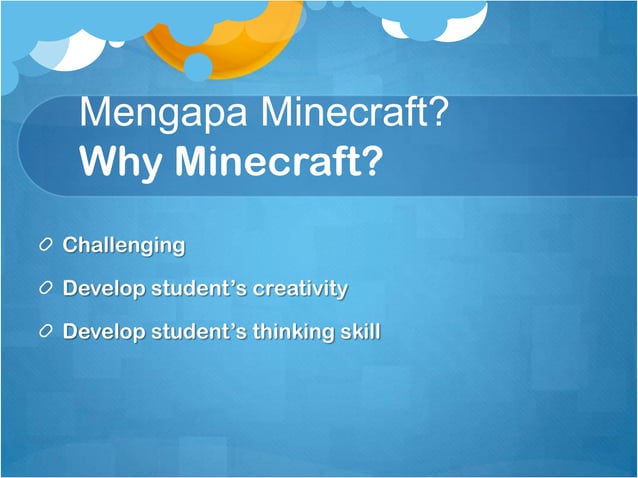Minecraft for Teaching Bahasa | PPT