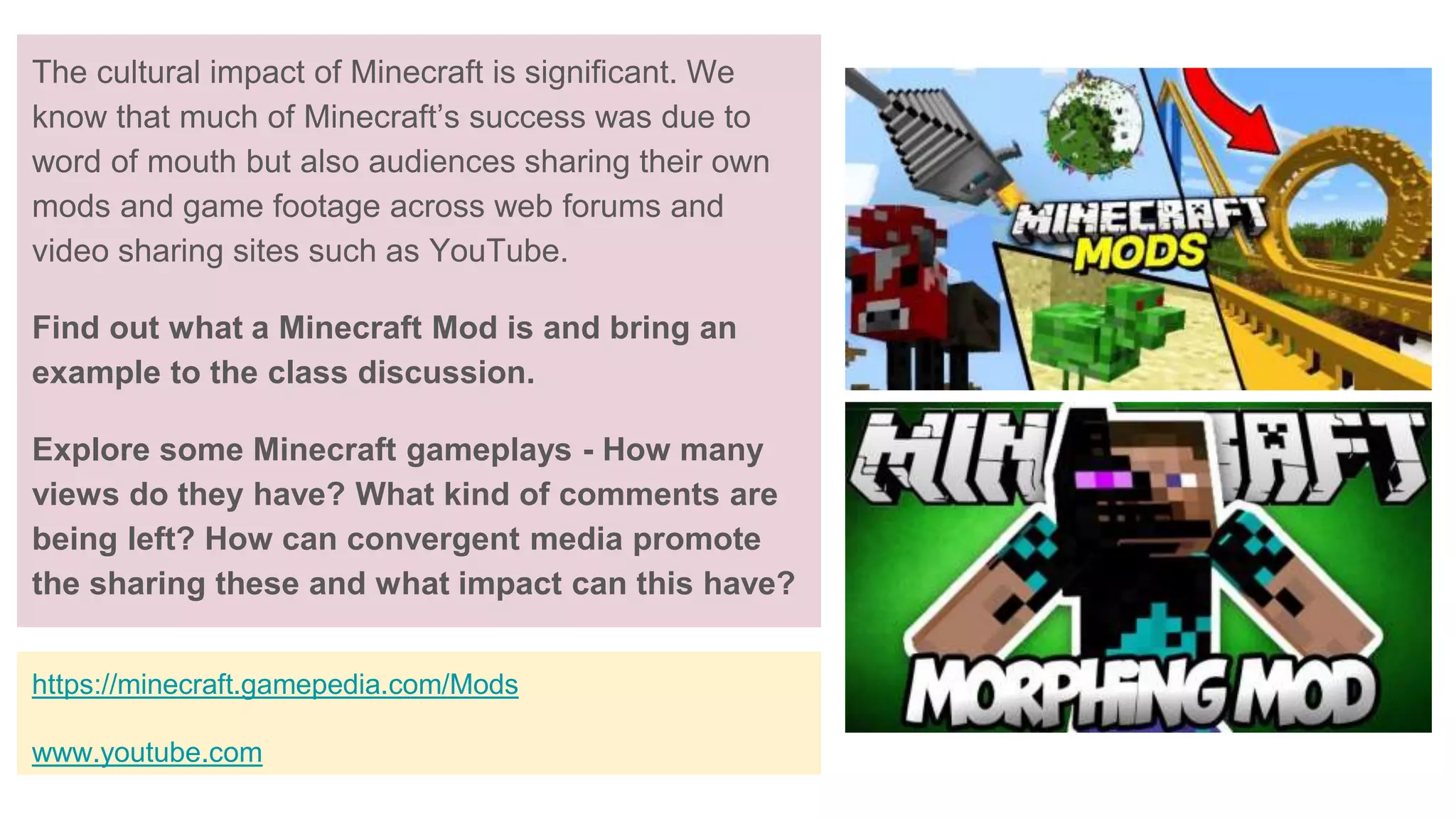 Minecraft marketing | PPTX