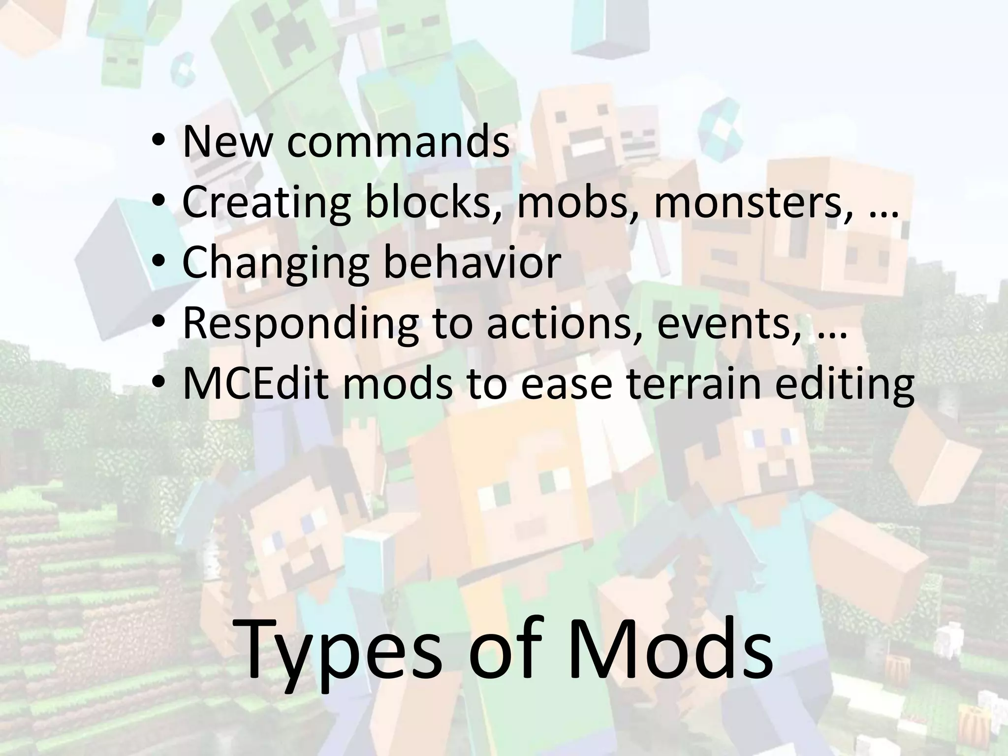 Introduction to Minecraft Modding at YaJUG | PPTX