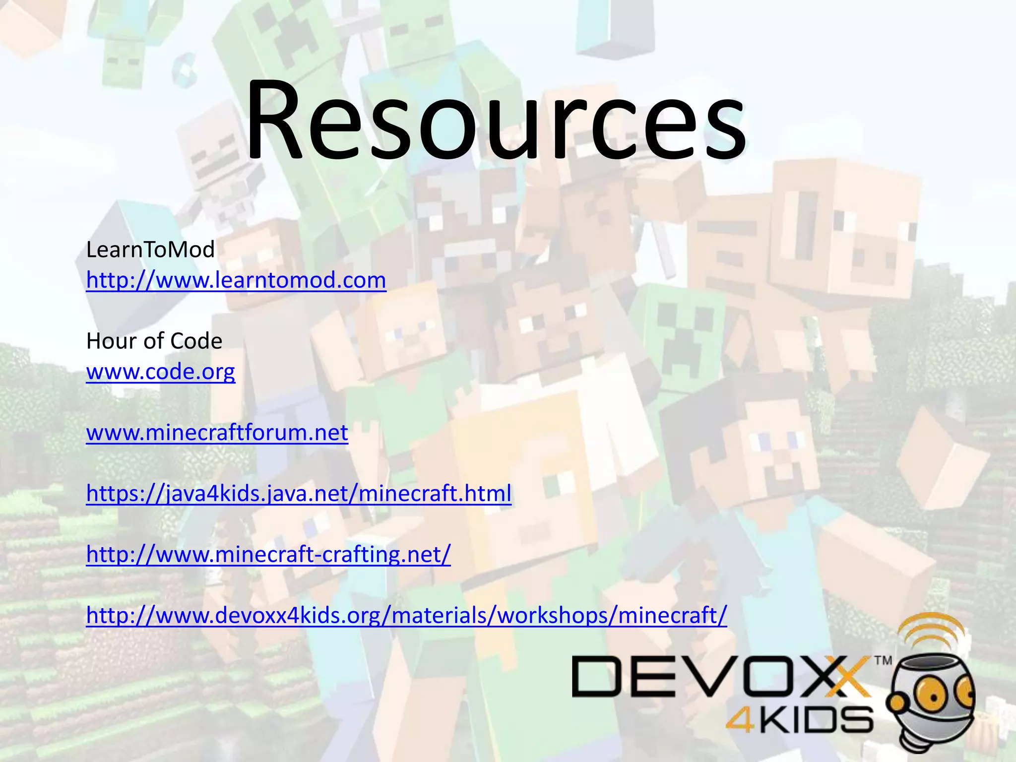 Introduction to Minecraft Modding at YaJUG | PPTX