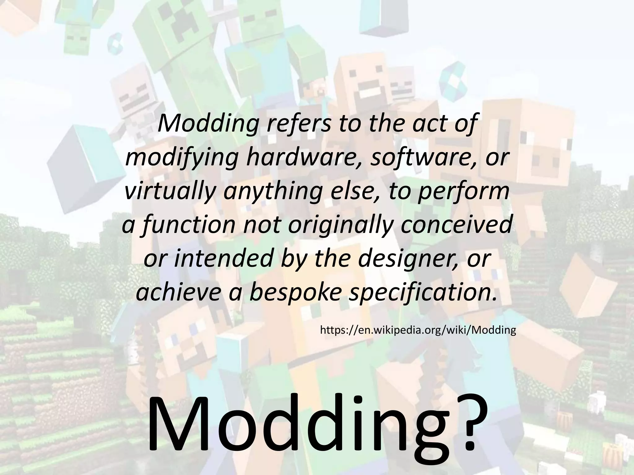 Introduction to Minecraft Modding at YaJUG | PPTX