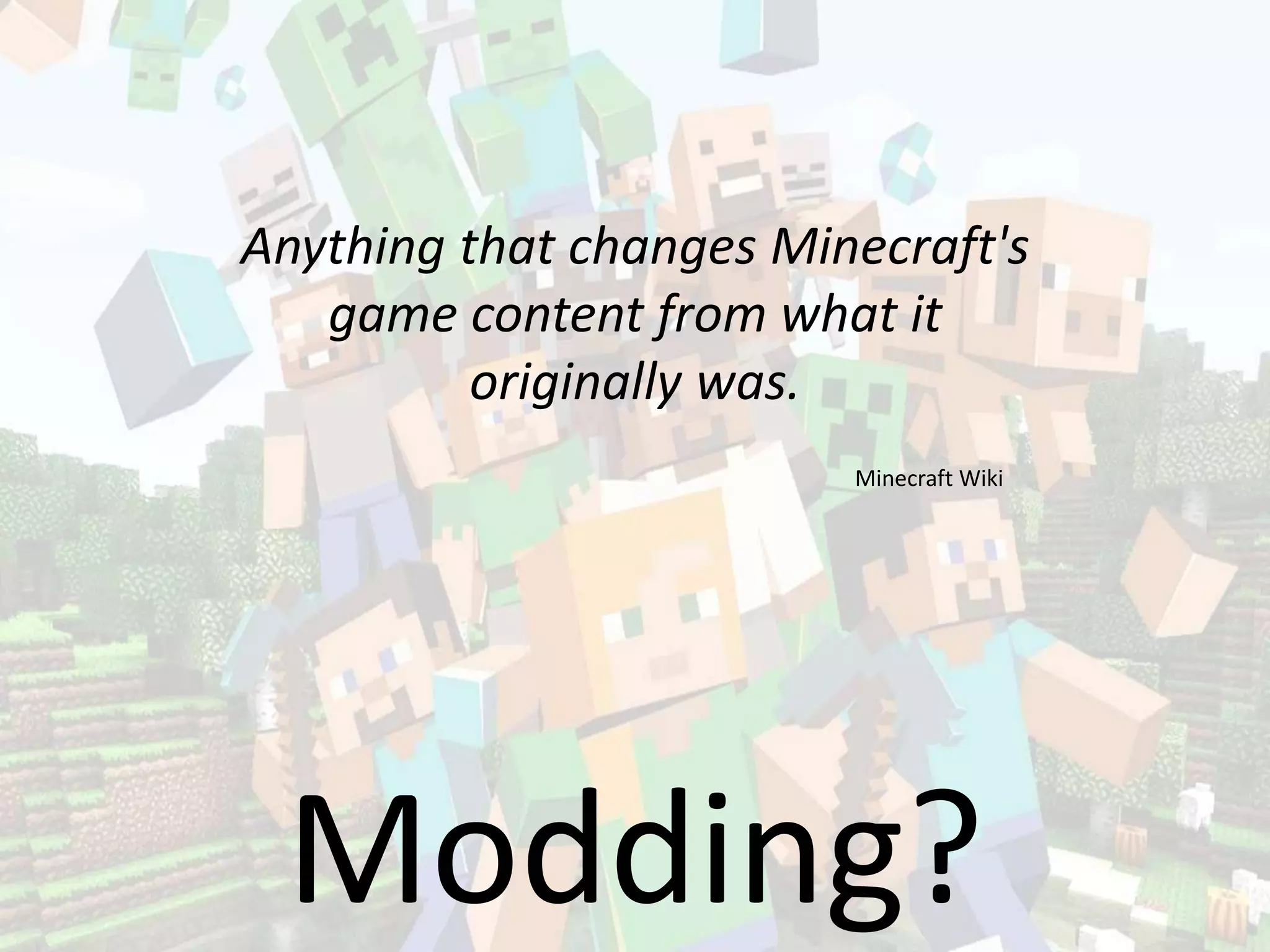 Introduction to Minecraft Modding at YaJUG | PPTX