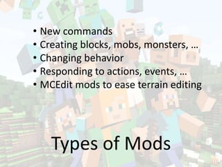 Introduction to Minecraft Modding at YaJUG | PPTX