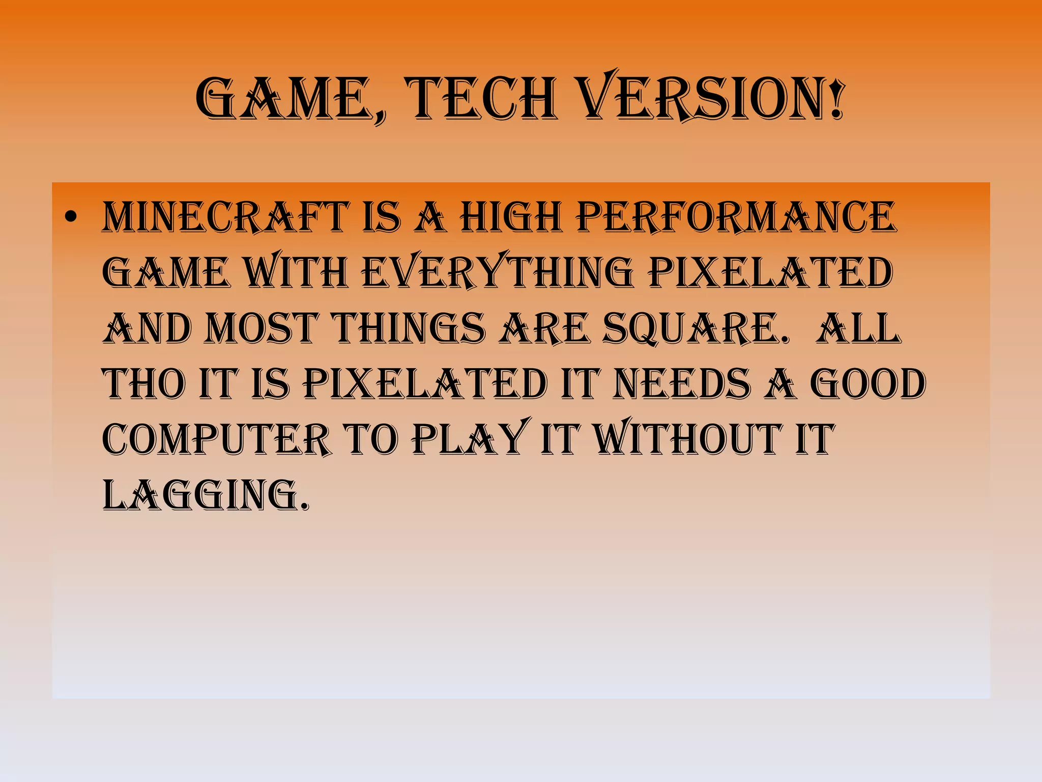 Minecraft powerpoint | PPTX