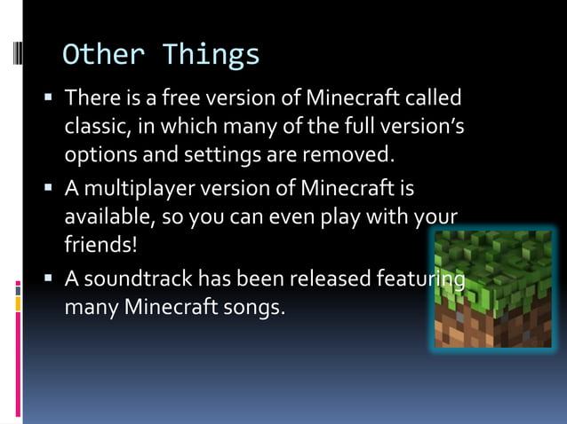 Minecraft powerpoint | PPTX