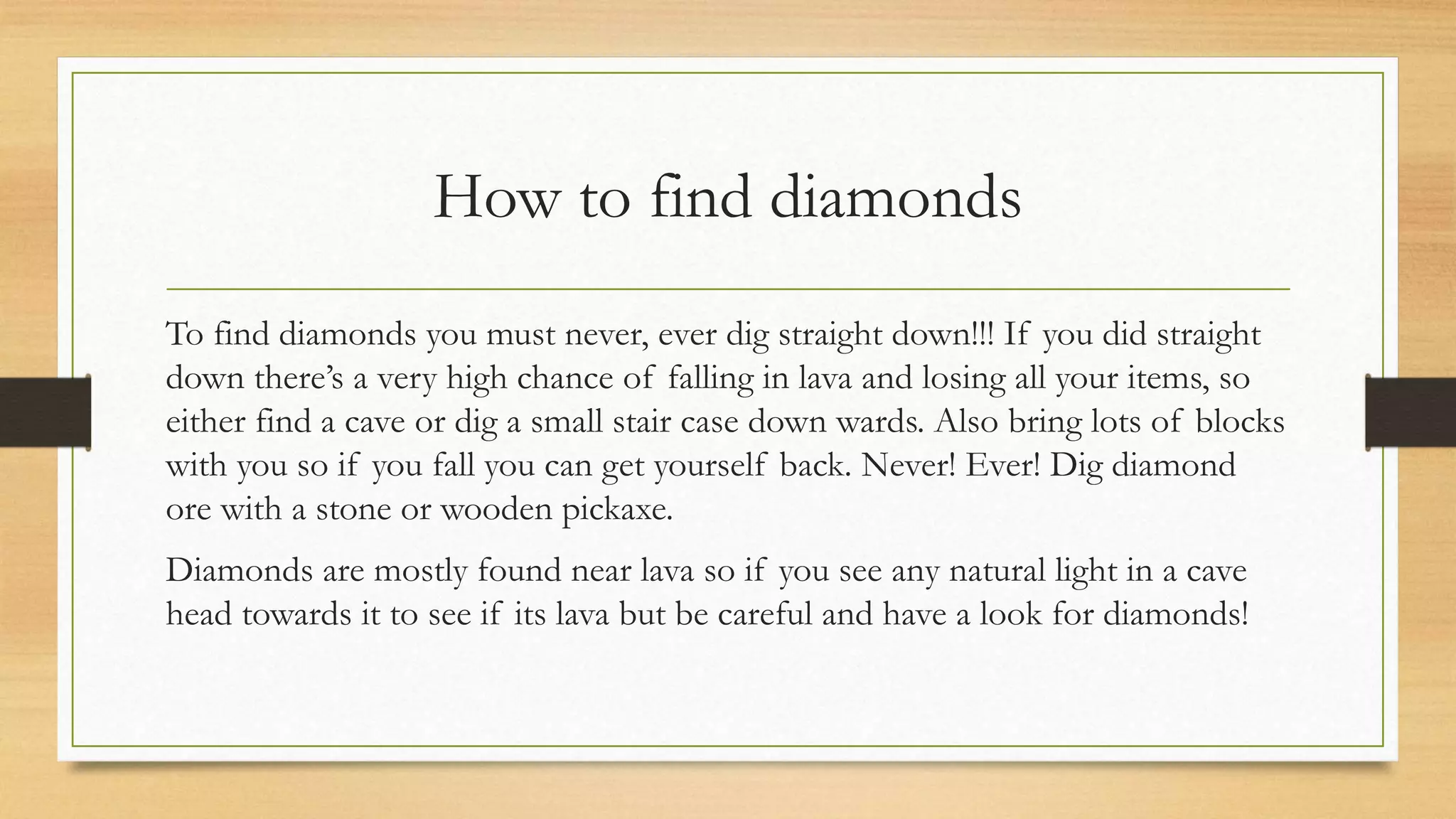 Minecraft power point | PPTX