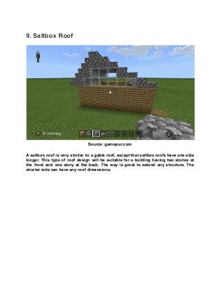 Minecraft roof designs 15+ simple roof designs for your next building ...