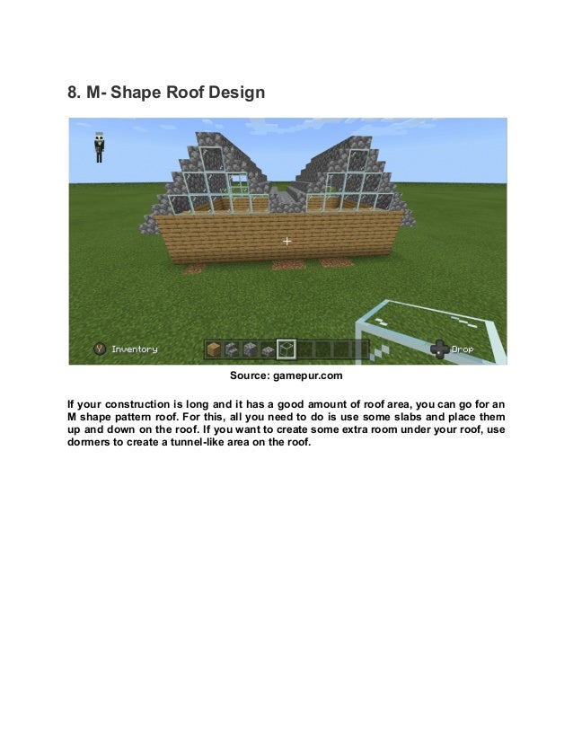 Minecraft roof designs 15+ simple roof designs for your next building ...