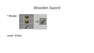 Minecraft sword's | PPTX