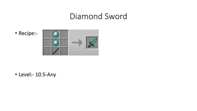 Minecraft sword's | PPTX