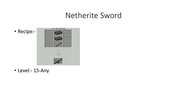 Minecraft sword's | PPTX