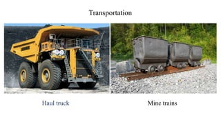 Mine development tools, machineries and equipments | PPTX