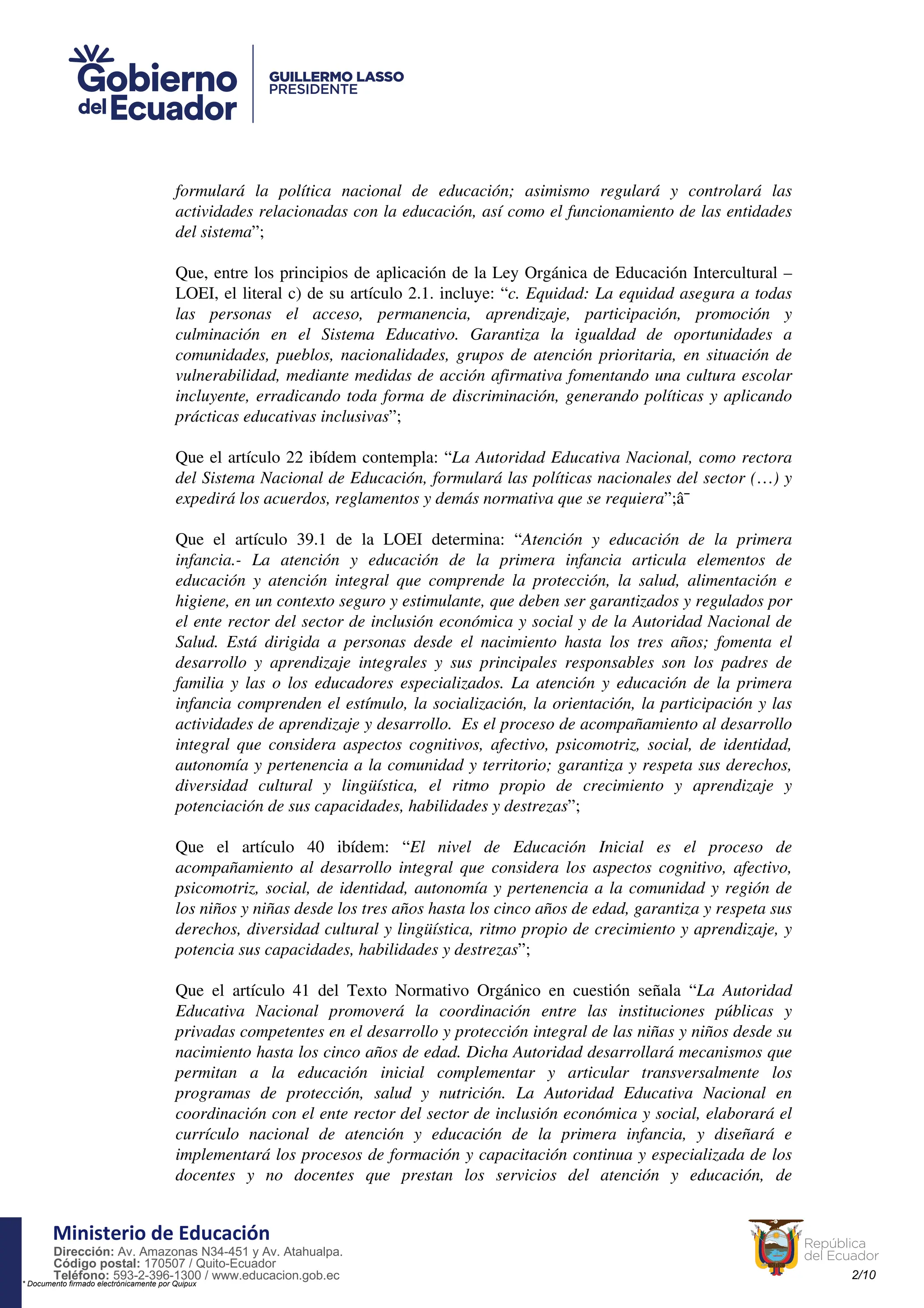 MINEDUC-MINEDUC-2023-00066-A.pdf EDUCACIÓN GENERAL | PDF