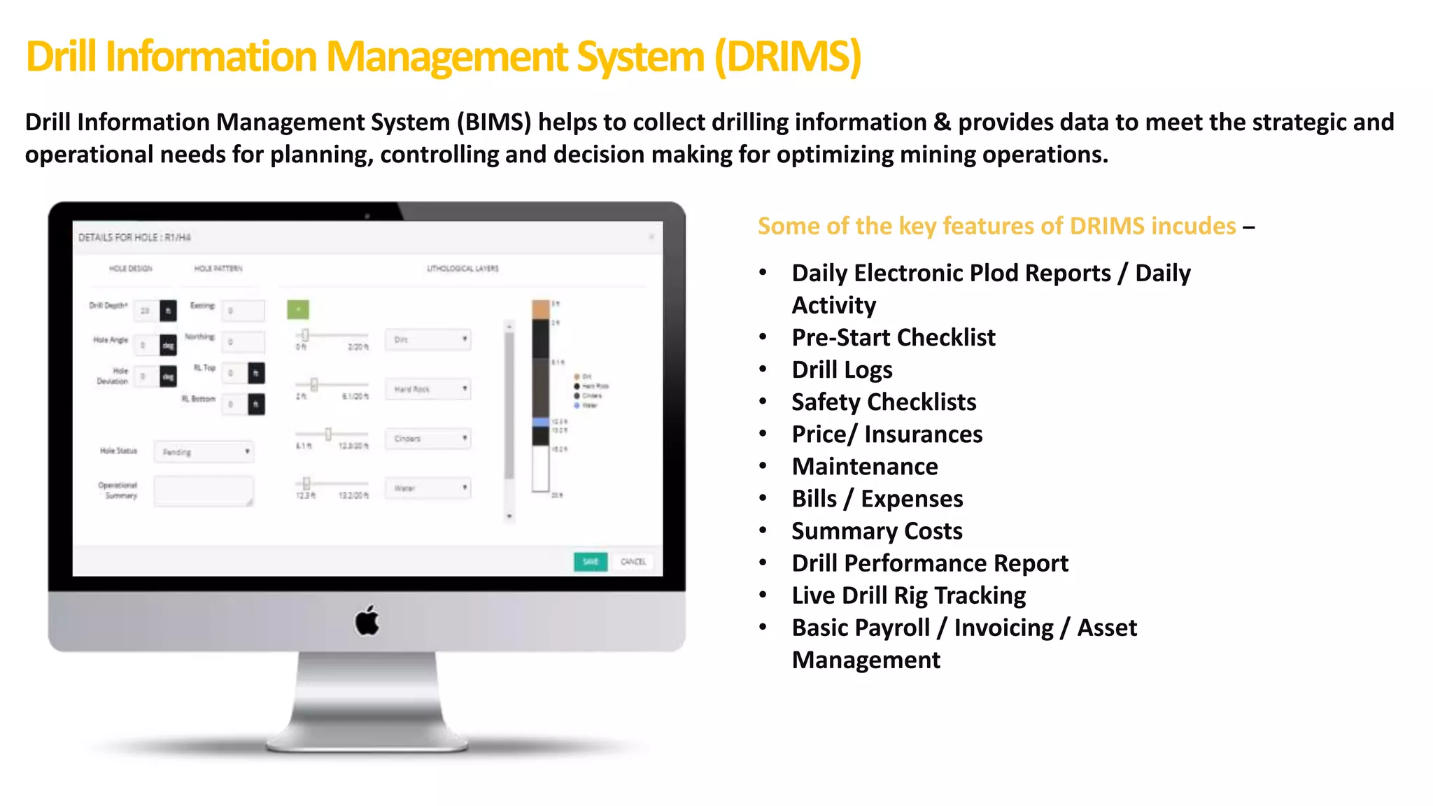 Mine excellence drilling platform | PPTX
