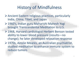 Mindfulness for Mental Health Professionals | PPTX