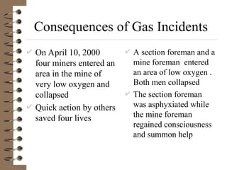Mine_gases.ppt safety in mines safety in mines | PPT
